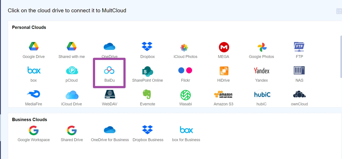 将其他网盘的数据直接转入百度网盘：MultCloud - 哔哩哔哩
