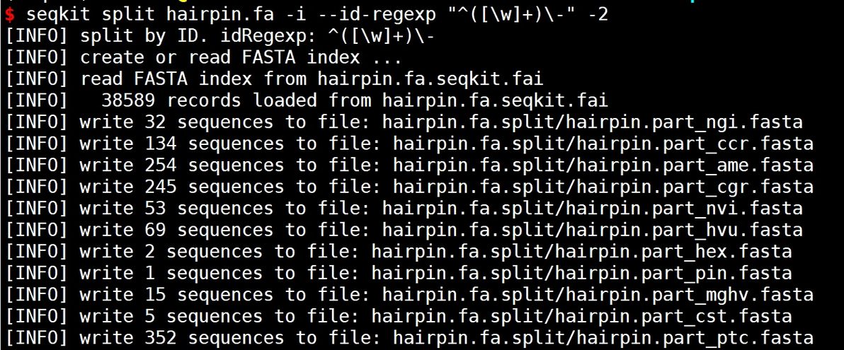 将FastA、FastQ文件拆分成多个文件 - 哔哩哔哩