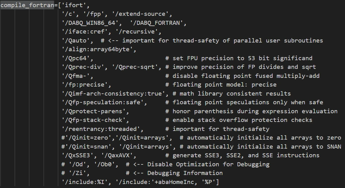 ABAQUS 子程序关联编译器问题【已解决】 - 哔哩哔哩