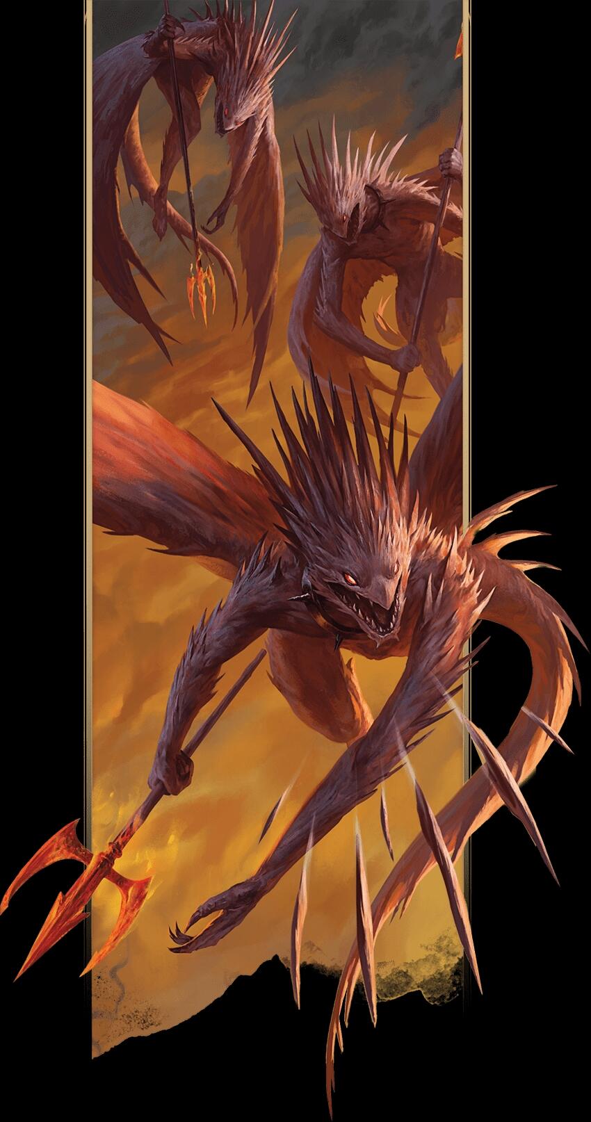 DND怪物图鉴2025 棘魔Spined Devil - 哔哩哔哩