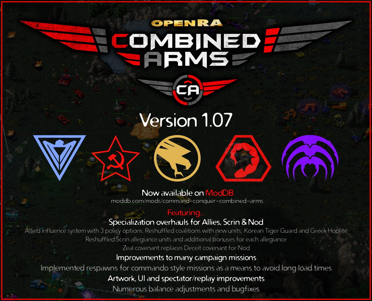 OpenRA-联合武装（Combined Arms） V1.07更新日志 - 哔哩哔哩