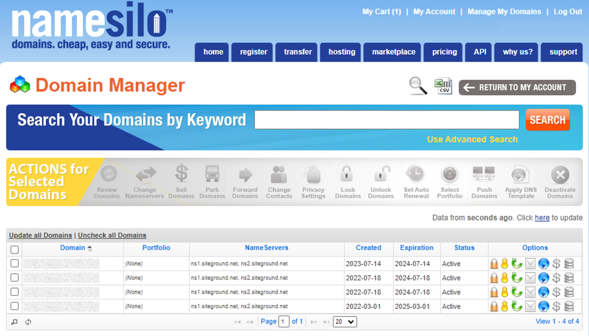 实操：Namesilo域名注册购买流程 - 哔哩哔哩