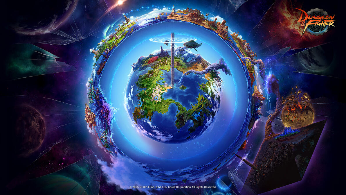 DNF韩服壁纸 第十季序章：重力之泉 Lv.115版本登场 - 哔哩哔哩