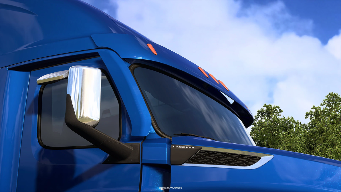 ATS——ATS 1.55 更新：Freightliner Cascadia 2024 更新 - 哔哩哔哩
