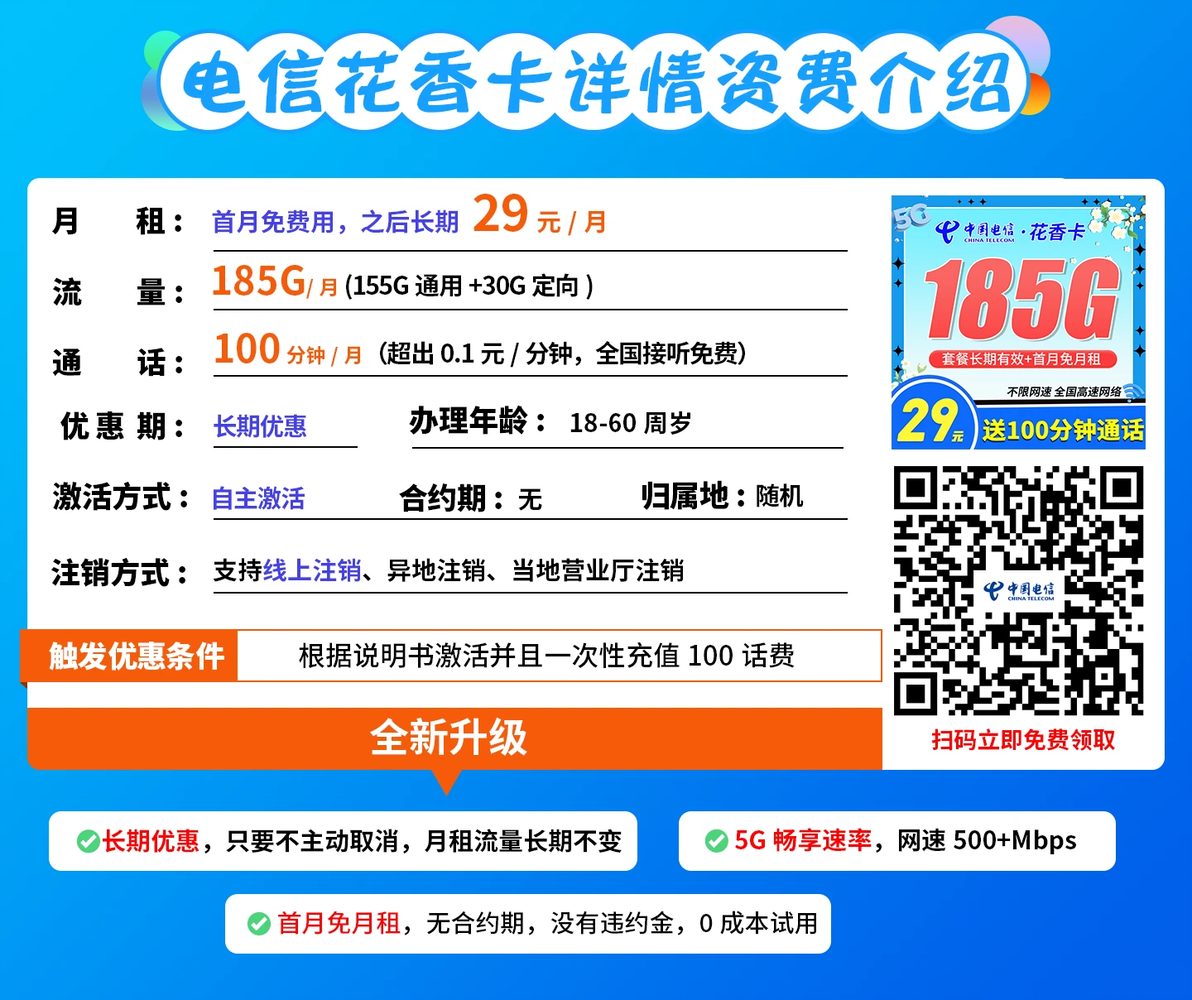 19元185G流量卡电信芳心卡来啦，19元流量卡推荐丨2025高性价比流量卡 - 哔哩哔哩