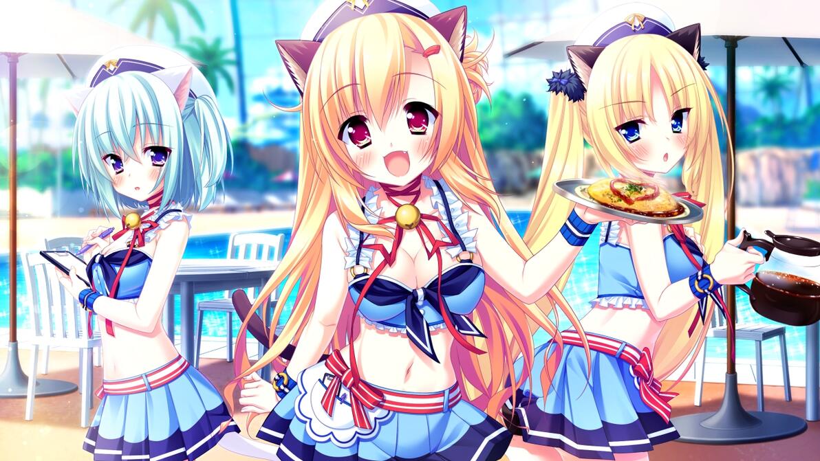 《にゃんと素敵な夏色デイズ》（CG-galgame-MOONSTONE Honey01-2025072801） - 哔哩哔哩