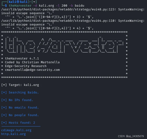 theHarvester：开源情报 (OSINT) 和侦察的必备工具！全参数详细教程！Kali Linux教程 - 哔哩哔哩