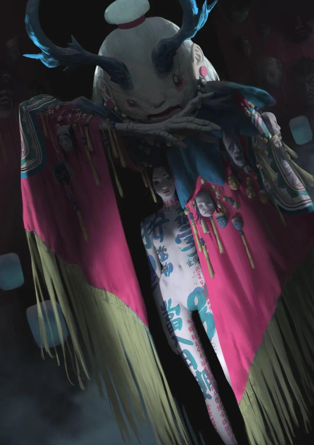 【画师推荐】Zeen Chin|当鬼神玩起朋克！当冷暖和谐杂糅！ - 哔哩哔哩