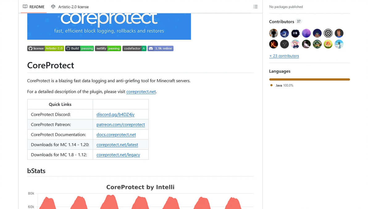 如何根据源码免费获得我的世界1.21版本的coreprotect（coi） - 哔哩哔哩
