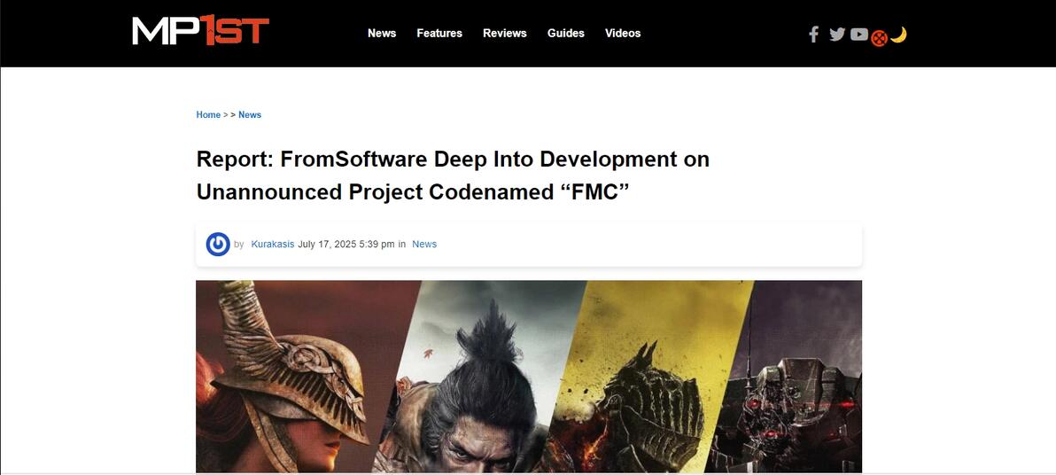 传闻：FromSoftware代号为“FMC”的未知项目处于深度开发阶段 - 哔哩哔哩