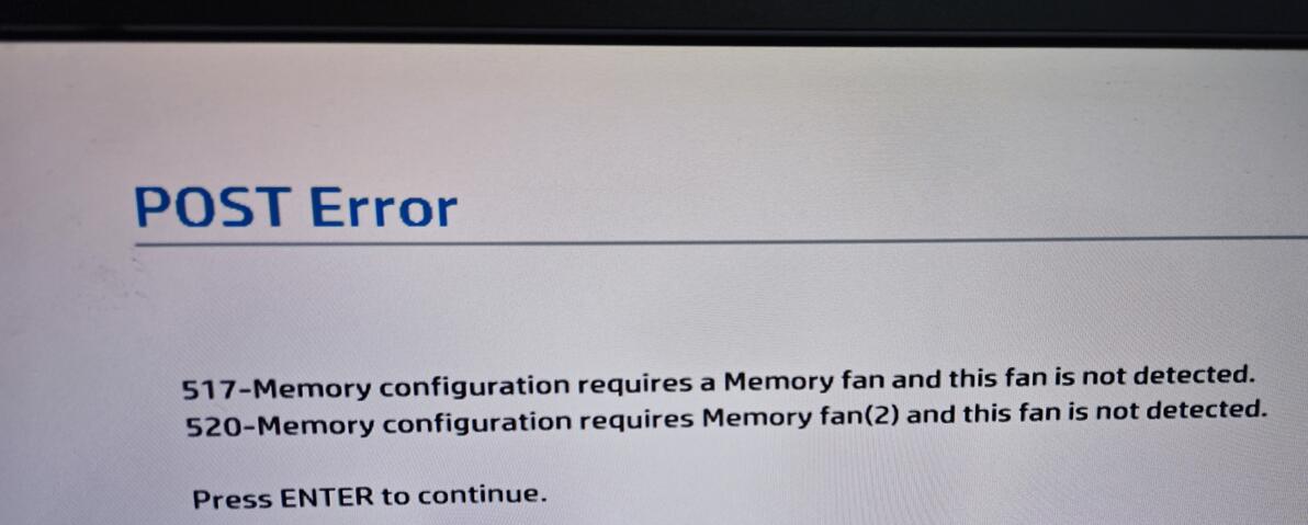 HP/惠普工作站 Z4G5 Z6G5报错519、517、520解决办法方案 - 哔哩哔哩