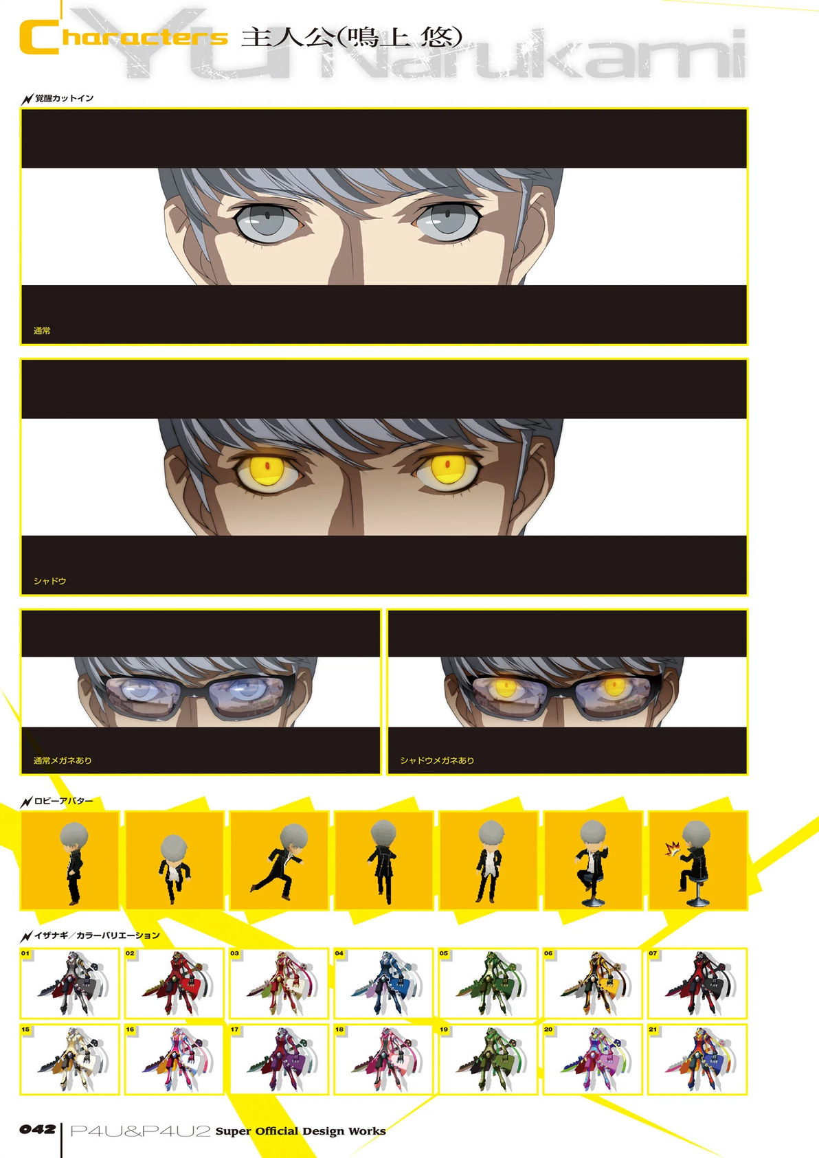 【P4U2】官方设定集——鸣上悠（番长）部分 - 哔哩哔哩