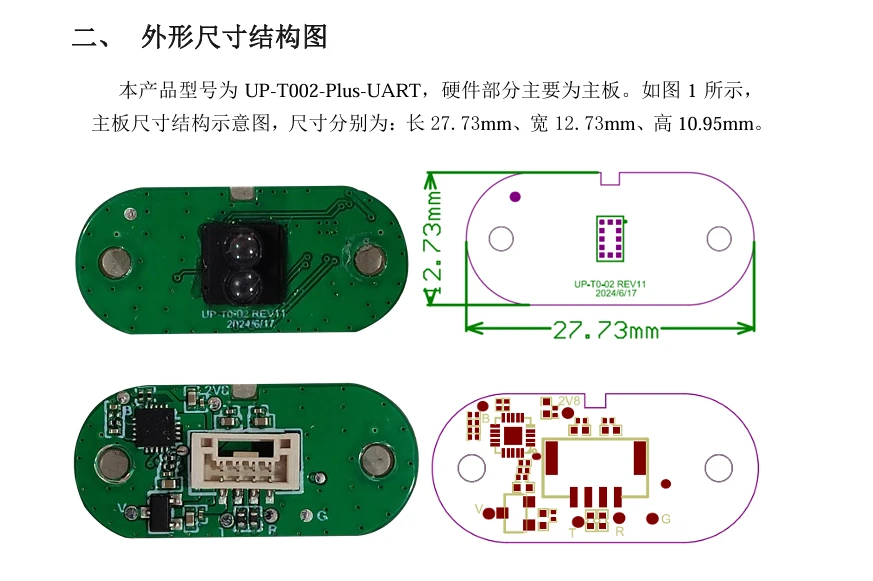VI5300带透镜的单点激光测距模块测距能力可达4-7米 - 哔哩哔哩