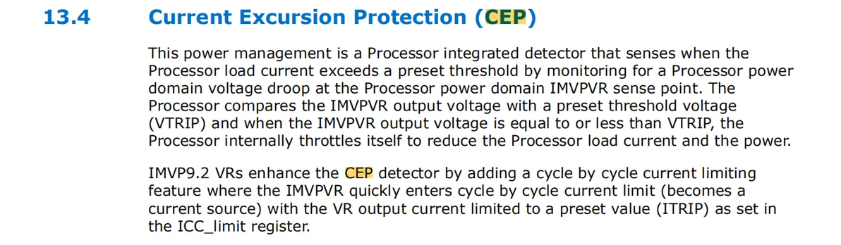 intel Current Excursion Protection（cep) - 哔哩哔哩