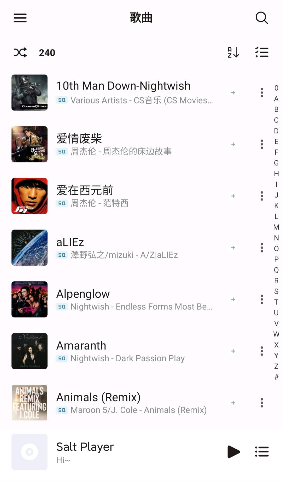 【Android】Salt Player-一款设计精美优秀的本地音乐播放器 - 哔哩哔哩