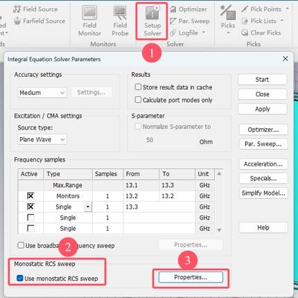 CST中RCS仿真模拟 - 哔哩哔哩