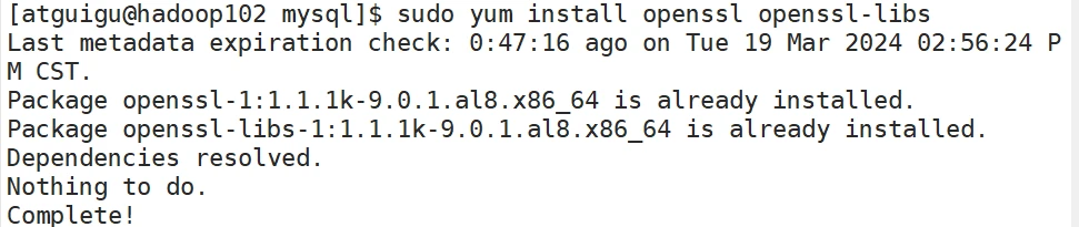 解决报错mysql缺少 libssl.so.1.1问题 - 哔哩哔哩
