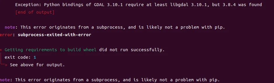 一步解决Linux安装GDAL失败的问题 - 哔哩哔哩