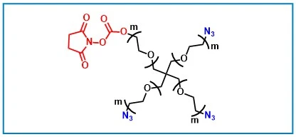 (N3)3-4ARM-PEG-NHS | 四臂聚乙二醇三臂叠氮一臂活性脂 | 4ARM-PEG-NHS(1) /N3(3) - 哔哩哔哩