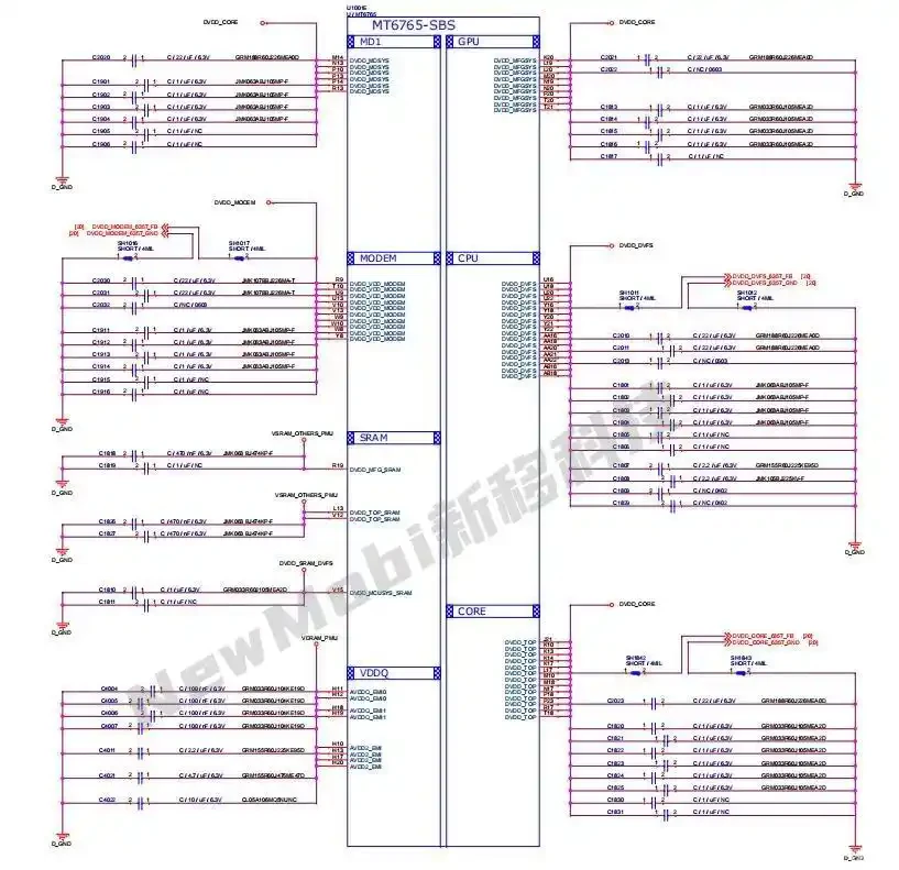 MT6765/MT6357/MT6371 EMMC_LPDDR3参考设计电路图 - 哔哩哔哩