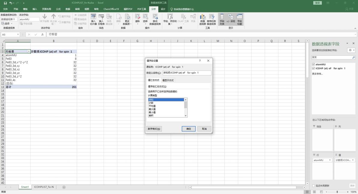 【ICOHP数据处理——数据透视表】 - 哔哩哔哩