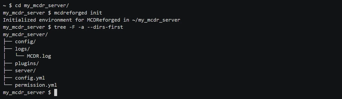【官方文档】MCDReforged 快速上手入门指引 - 哔哩哔哩