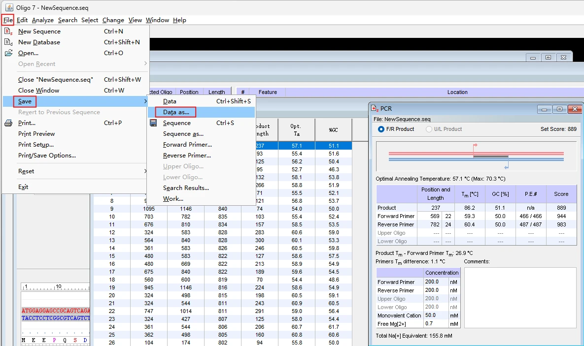 0基础教程 | Oligo 7 设计和分析PCR引物的保姆级教程（带Oligo 7安装包） - 哔哩哔哩