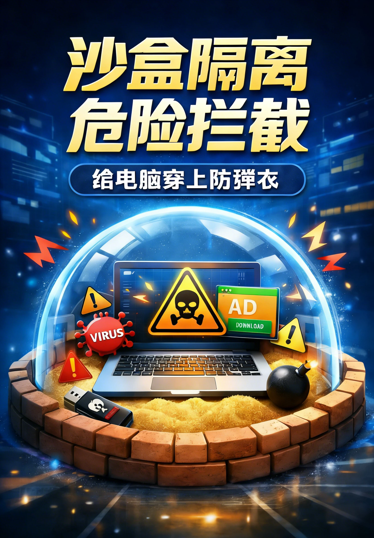 电脑中毒怎么防？用“沙盒”把危险软件隔离开 - 哔哩哔哩