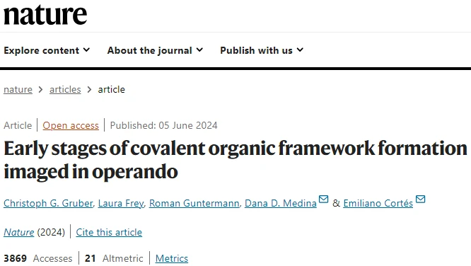COFs，又一篇Nature！ - 哔哩哔哩