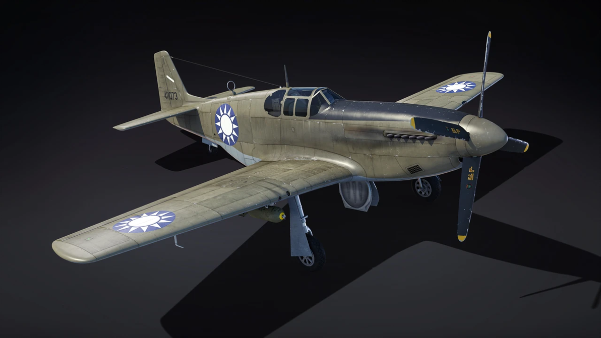 战斗通行证载具：P-51C-11-NT 野马 (中国) - 哔哩哔哩