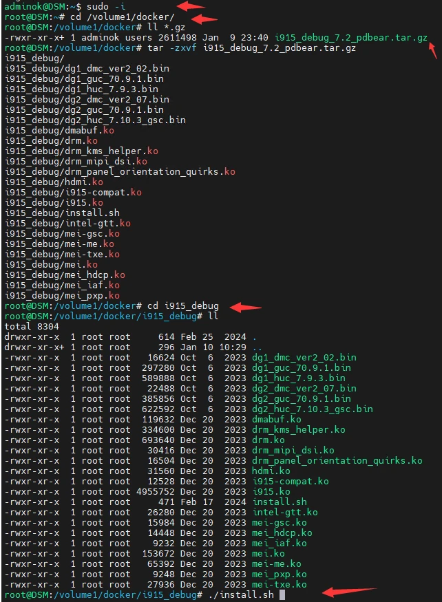 ESXI中群晖驱动DG1/DG2，使用docker EMBY - 哔哩哔哩