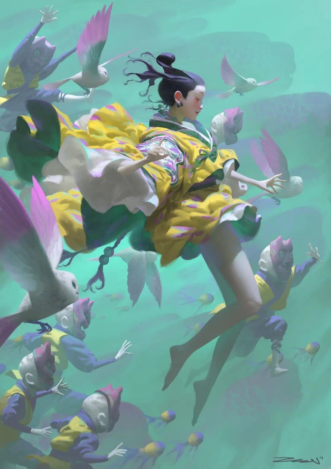 【画师推荐】Zeen Chin|当鬼神玩起朋克！当冷暖和谐杂糅！ - 哔哩哔哩