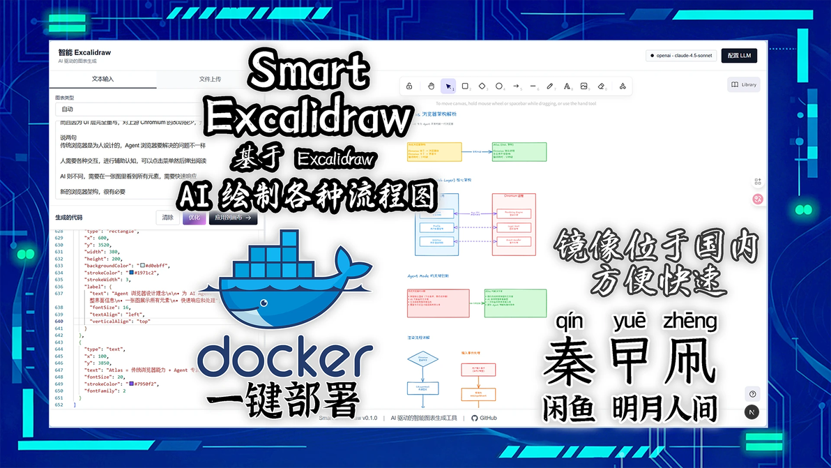Nas上使用Docker部署AI图表绘制工具智能Excalidraw(镜像由我本人构建) - 哔哩哔哩