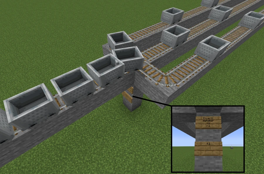 [Minecraft][铁路][TrainCarts插件]控制牌基础教程 - 哔哩哔哩