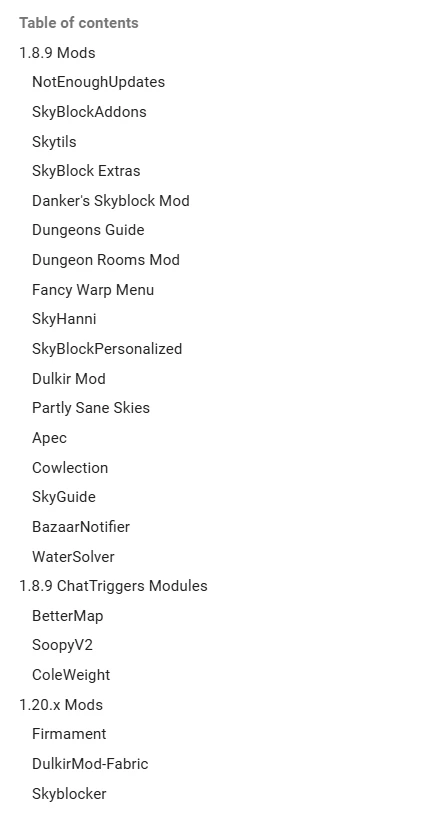 hypixel skyblock主要mod,网站,dc频道盘点 - 哔哩哔哩