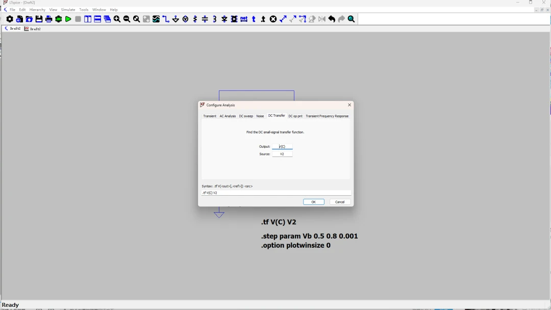 LTspice中的 .tf 命令 - 哔哩哔哩