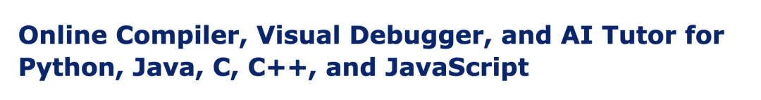 pythontutor：一个能帮你看懂程序的代码可视化工具 - 哔哩哔哩