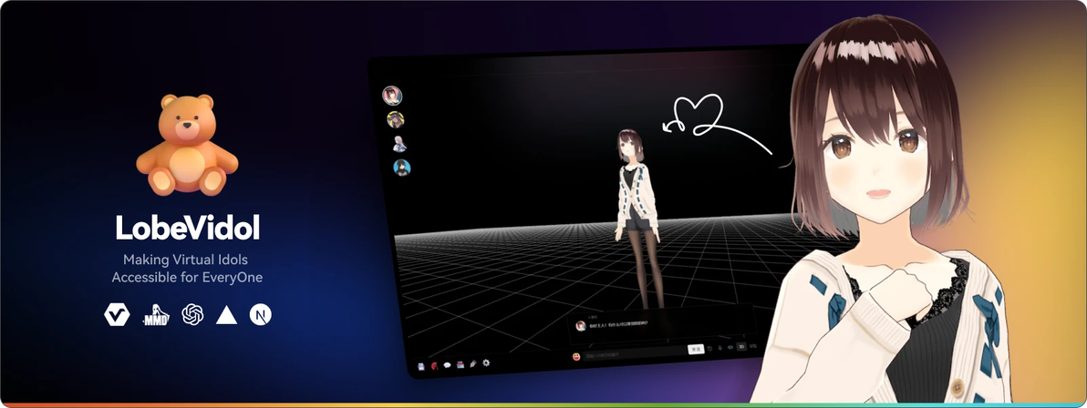 实现AI数字人交互！Lobe Vidol：可与虚拟人和 3D 模型聊天互动！ - 哔哩哔哩