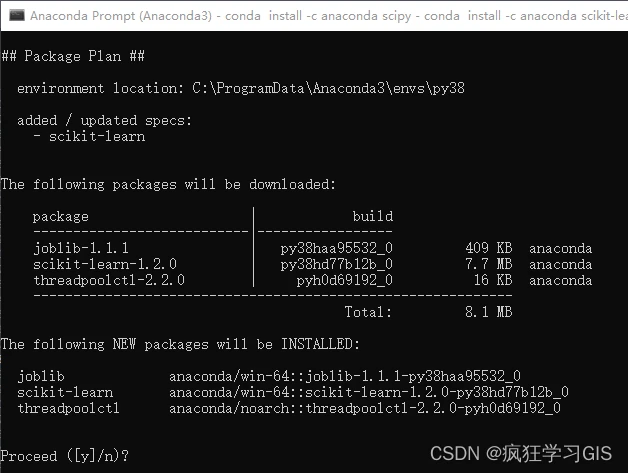 Anaconda安装python中的机器学习scikit Learn模块 哔哩哔哩