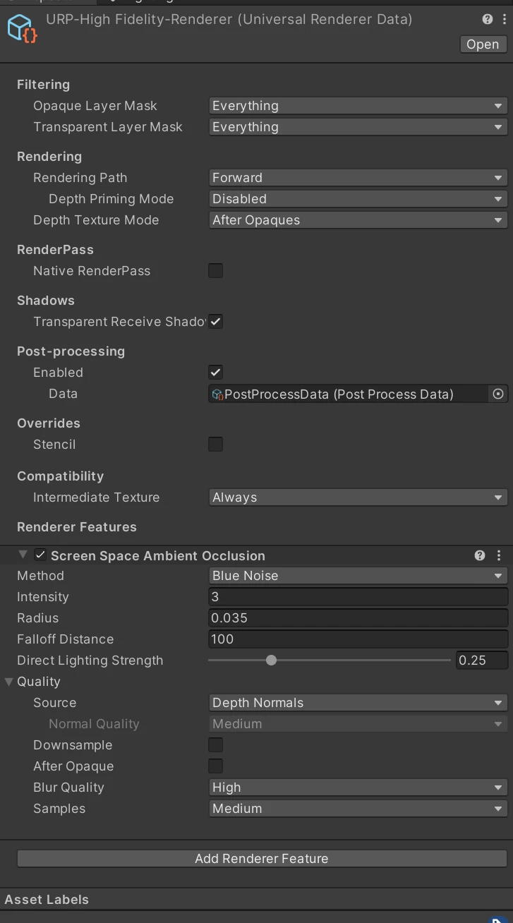 在Unity的URP中实现SSAO（二）：使用URP内置的SSAO - 哔哩哔哩