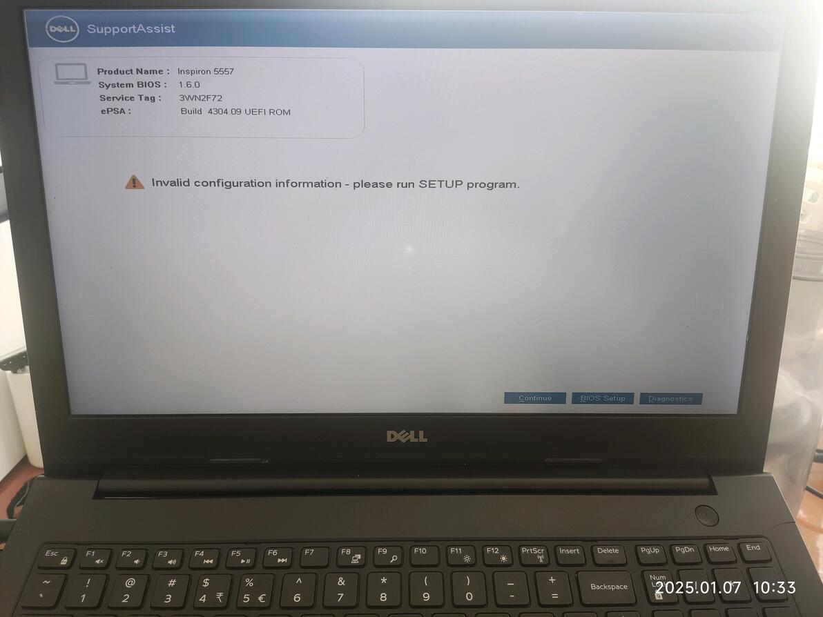 Dell戴尔Inspiron灵越5557 BIOS故障处理 - 哔哩哔哩