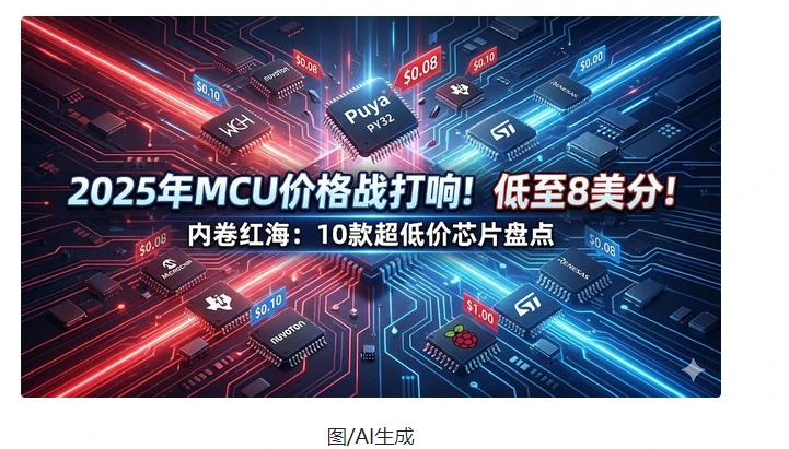 半导体行业2025年最便宜10款MCU芯片 - 哔哩哔哩