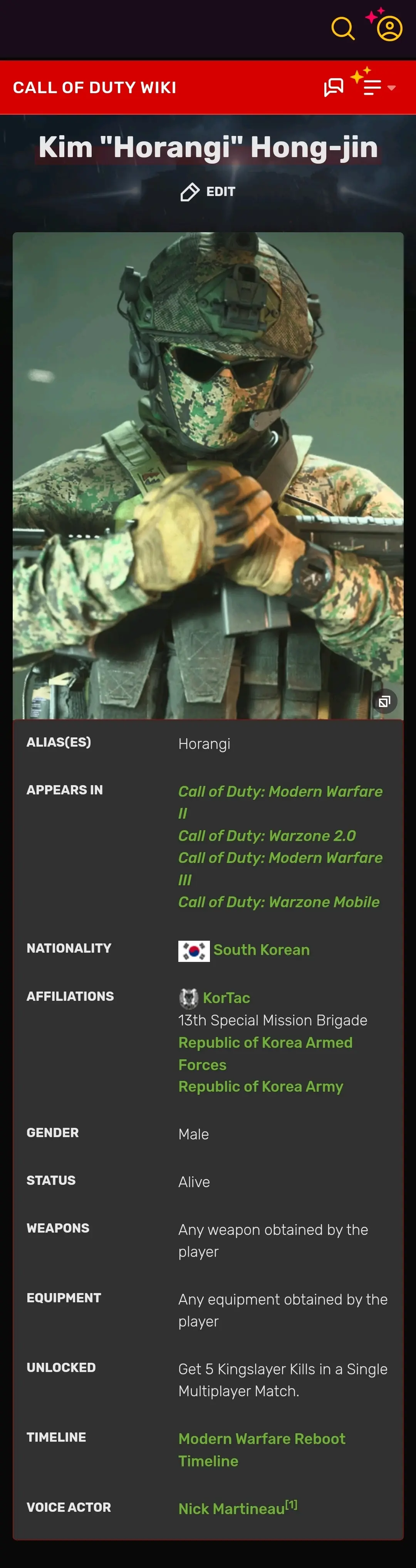 [codwiki]Kim "Horangi" Hong-jin人物介绍 - 哔哩哔哩