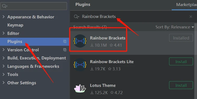 idea系列好用的paid的插件：Rainbow Brackets，如何使用 ？ - 哔哩哔哩