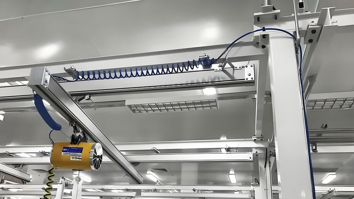 KBK铝轨悬挂起重机：轻量化设计如何降低厂房负担 - 哔哩哔哩