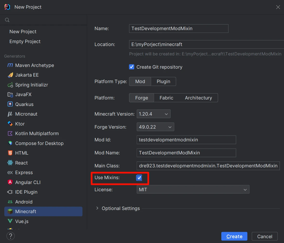 forge 和 NeoForge 配置Mixin-1.20.4版本 - 哔哩哔哩