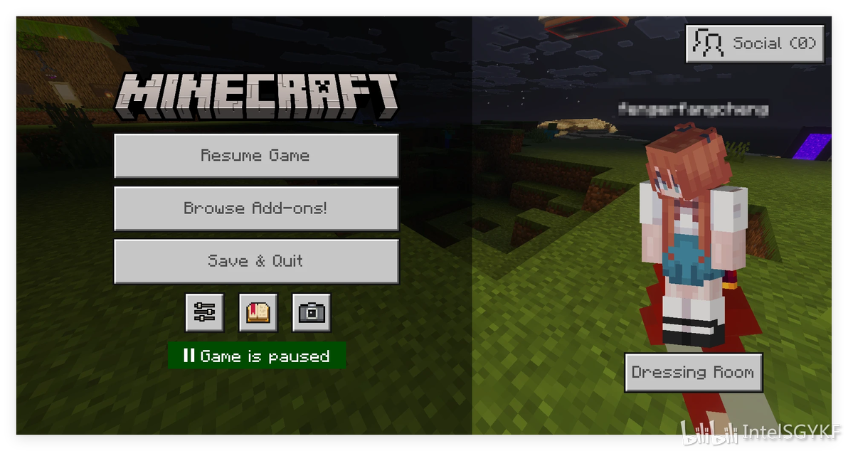 [MCBE] Minecraft基岩版新暂停菜单中存在的计分板BUG - 哔哩哔哩