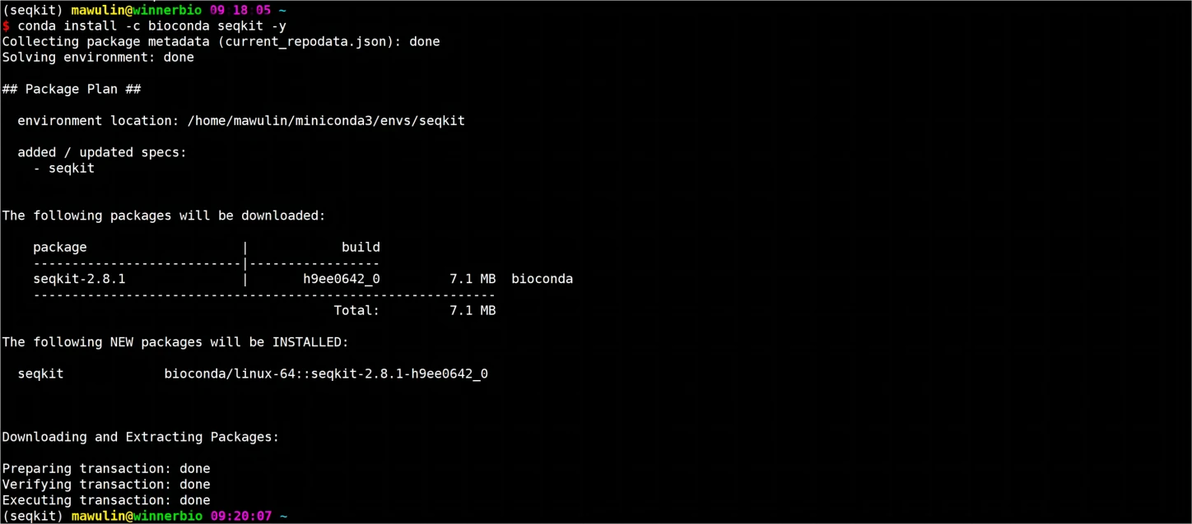 Seqkit2软件的主要功能和安装方法 - 哔哩哔哩