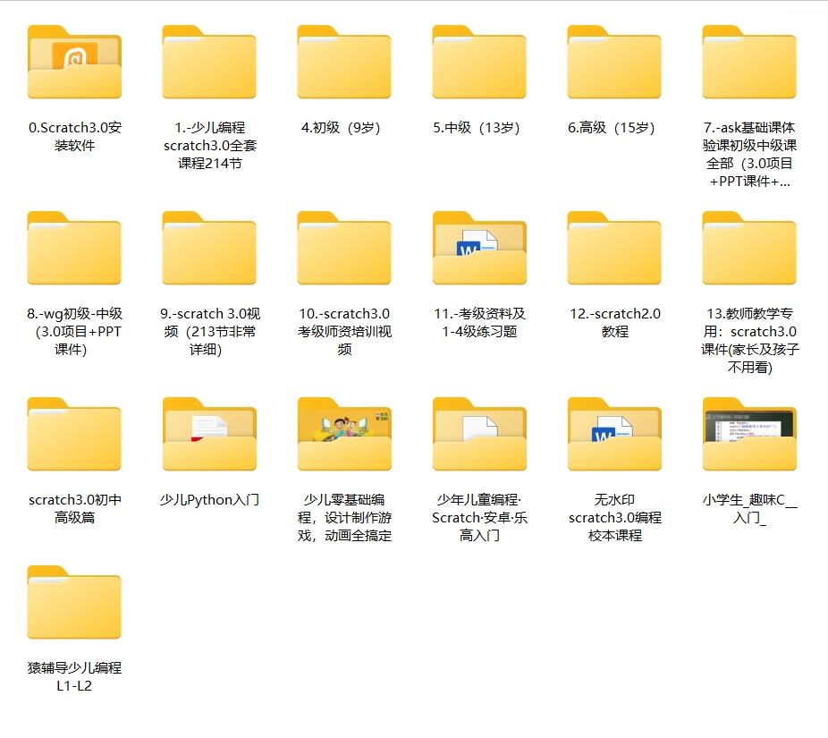 全网最全！20套少儿编程课程合集 | Scratch/Python/C语言全套大放送！ - 哔哩哔哩