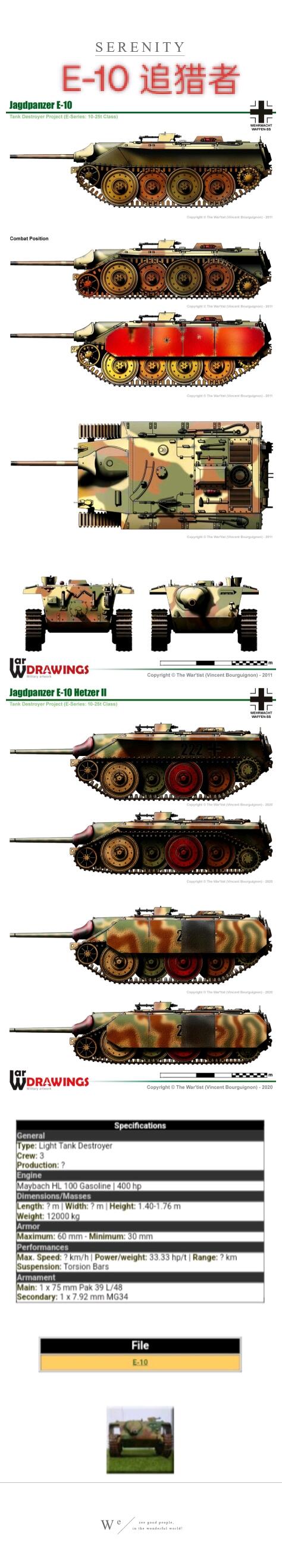 德意志E系列坦克和改歼击车（全略设计图）） - 哔哩哔哩